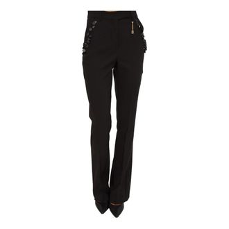 Fracomina Bootcut Hose in Schwarzem Polyester Elasthan - - Trousers - Damen - Schwarzk - S