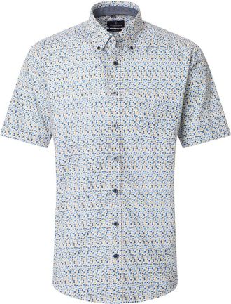 Casamoda Chemise Short Sleeves Dots Bleu