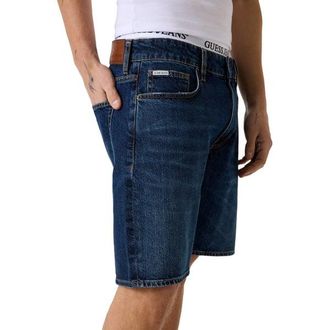Guess Short en denim de coton m&eacute;lang&eacute;