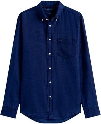 Tommy Hilfiger Baumwollhemd in Blau