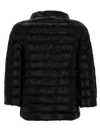 Herno Cropped Padded Down Jacket - Black