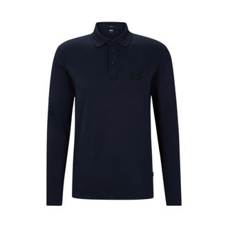 HUGO BOSS Jersey Polo Shirt - - Tops - Herren - Blau - S
