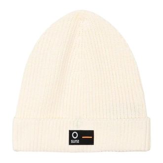 Suns Homme, Accessoires, Blanc, Taille: ONE Size Ribbed Knit Beanie