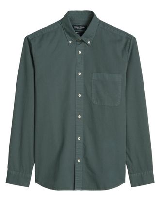 Marc O'Polo Baumwollhemd in Twill-Qualit&auml;t mit Button Down-Kragen, Regular Fit in