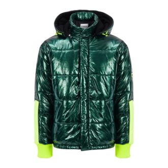 Iceberg Homme, Vestes, Vert, Taille: 3XL Doudoune Verte Métallique