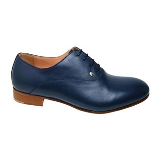 Pollini Femme, Chaussures, Bleu, Taille: 37 1/2 EU Mocassins en cuir