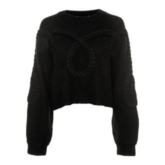 Munthe Rundhals-Strickware - - Knitwear - Damen - Schwarzk - XS