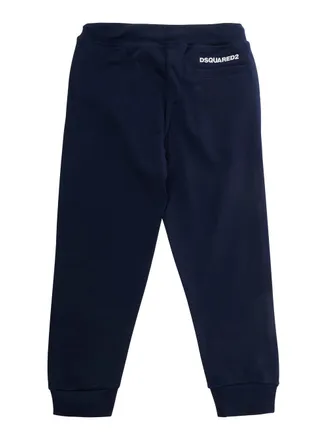 Dsquared2 Boys Pants Cotton Blue Trousers
