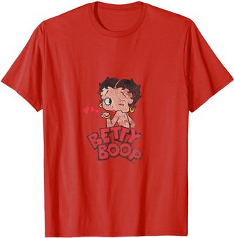 Betty Boop Verblasste Grafik PAPL1971 T-Shirt