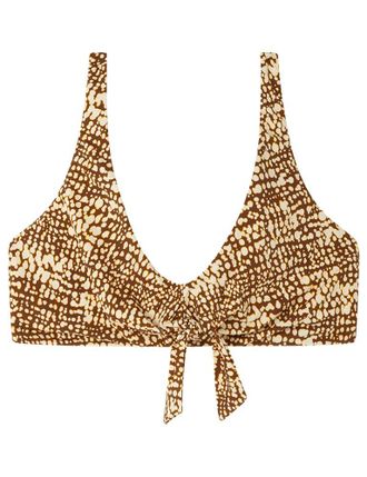 Women'secret Damen Top Solare Bikini, Brown Print, 95B