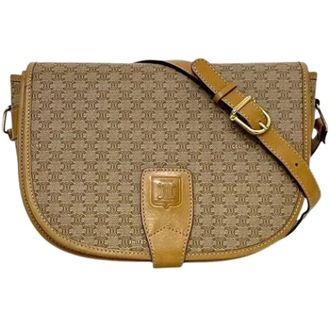 Celine Sac bandouli&egrave;re vintage Pre-owned - Femme - Pre-owned - Beige - Taille: ONE Size