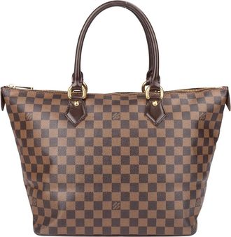 Louis Vuitton Crossbody Bags - Louis Vuitton Damier Ebene Monogram Saleya MM Hand - Gr. unisize - in Braun - für Damen