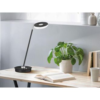 Fischer & Honsel Fischer&honsel - Verstellbare led Schreibtischlampe dent Schwarz mit Dimmer, Höhe 46cm