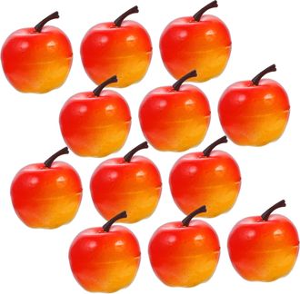 Pretyzoom K&uuml;nstliche Kleiner &Auml;pfel Schaumstoff Modell Dekoration Fotorequisite Bauernhaus Dekor Rot 60 St&uuml;ck