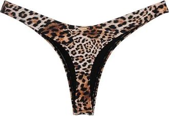 Relleciga Femme Bas de Maillot de Bain High Cut Thong Bottom Savanna L