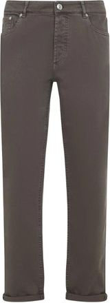 Brunello Cucinelli Homme, Pantalons, Brun, Taille: XL Pantalon en denim l&eacute;ger
