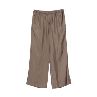 R&oacute;he Silk Relaxed Hosen - - Trousers - Damen - Beige - M