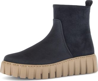Gabor Damen Chelsea Boots, Frauen Stiefeletten,wechsel-Fussbett,Optifit,breit,Hovercraft,atmungs-aktiv,sacchetto,Dark-Blue (Micro),40.5 EU / 7 UK