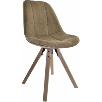 DKD Home Decor Baumwollpolyester Stuhl 47x55x85 nat&uuml;rliches braunes Material Polyester Baumwollstift mehrfarbige Farbfamilienst&uuml;hle und St&uuml;hle Details
