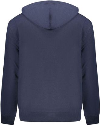 Calvin Klein Logo-Embroidered Cotton Hoodie - Navy