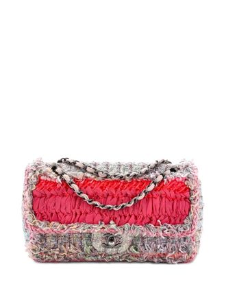 Chanel CC Chain Flap Bag Braided Tweed and Ribbon Medium shoulder bag - Mehrfarbig