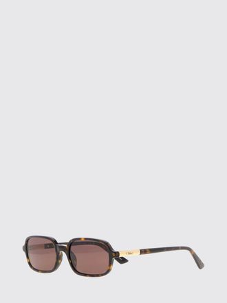 Chlo&eacute; Lunettes de soleil Judy rectangulaires en ac&eacute;tate &eacute;caille de tortue