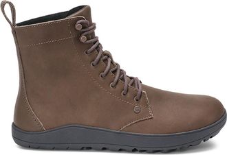 Xero Shoes Breckenridge Damen Lederstiefel - Klassischer Stil, Nullabsatz, Bequemes Futter & Strapazierfähiges Vollnarbenleder für Alltag & Freizeit - Grau, Größ