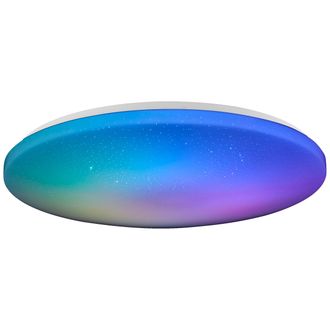 Lightbox Basic LED Wand- & Deckenlampe | &Oslash; 49 cm | funktionale Deckenleuchte mit digitales LED Frontlight-IC RGB & CCT (3000-6500 K) & Fernbedienung | 4500 lm 