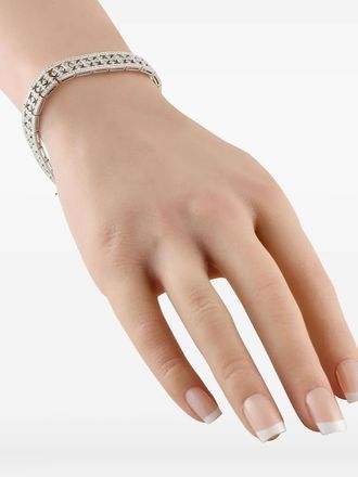Luxury Bazaar bracelet serti de diamants en or blanc 18 ct - Argent