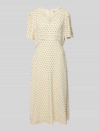 Ichi Midikleid mit V-Ausschnitt Modell ZABBY