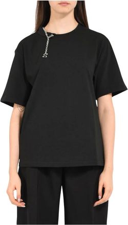Sportmax Femme, Tops, Noir, Taille: 42 FR Oblato T-shirt