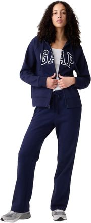 GAP Damen Logo Hoodie Hooded Full Zip Sweatshirt, Marineblaue Uniform, XL