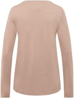 Hanro Langarm-T-Shirt in Rosa