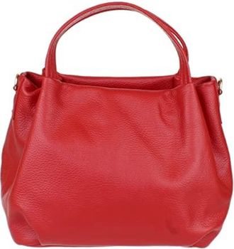 Girly HandBags Femme V&eacute;ritable sac &agrave; poign&eacute;e sup&eacute;rieure en forme de V Rouge