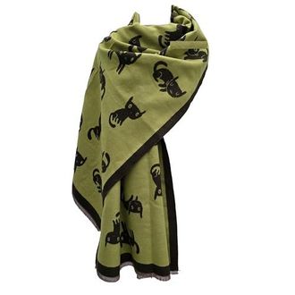 GFM Ch&acirc;le en cachemire avec impression de chats pour femme, style pashmina, pour automne-hiver (CTSHL1), L