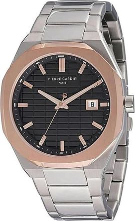 Pierre Cardin Homme, Accessoires, Gris, Taille: ONE Size Montre habill&eacute;e en acier inoxydable