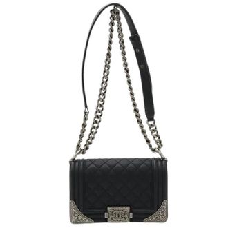 Chanel Pre-owned Leder-Schultertasche - - Pre-owned - Damen - Schwarzk - ONE SIZE