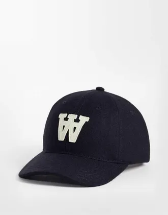 Wood Wood Double A By Wood Wood - Casquette en feutre de laine majoritaire avec logo en patch - Noir