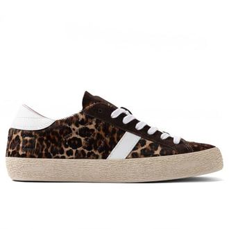 D.A.T.E. Baskets basses pour femme Hill Low &agrave; Cavallino Animalier - Hill Low W 431-HL-LP-BR - Taille 38, multicolore, 40 EU