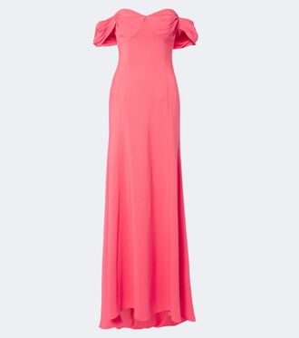 Oscar De La Renta Robe longue &agrave; &eacute;paules d&eacute;nud&eacute;es