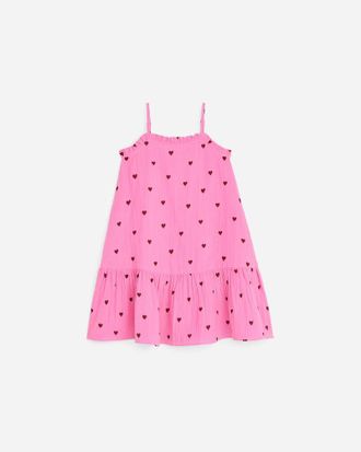 Arket Kleid Aus Baumwollmusselin -Braun