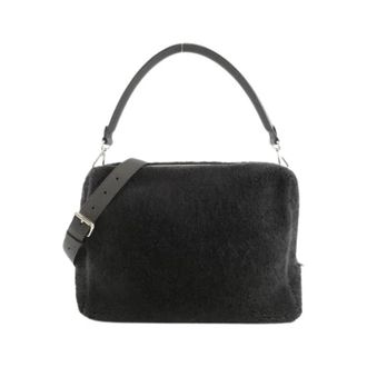 Fendi Pre-owned LUI Large Lamb Shearling Schultertasche - - Pre-owned - Damen - Grau - ONE SIZE
