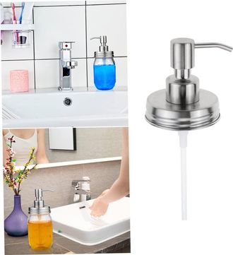 Pretyzoom Seifenspender Deckel Mit Lotionpumpe Für Bad Zubehör Spenderpumpe Pumpspender Spenderdeckel Küche