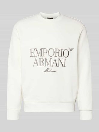Emporio Armani Sweatshirt mit Label-Stitching