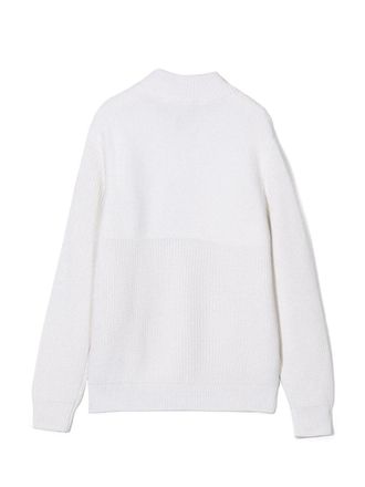 Emporio Armani Wool-Acrylic Blend Pullover Sweater - White