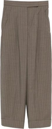 Max Mara Femme, Pantalons, Brun, Taille: 40 FR Long Trouser