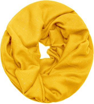 Glamexx24 Loop Schal Damen Schlauchschal Glitzer Unifarbener Rundschal Halstuch f&uuml;r Fr&uuml;hling, Sommer, Herbst, Winter