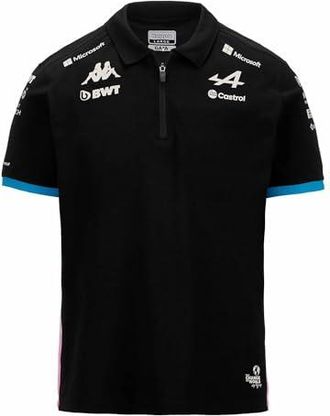 Kappa Polo Adrem BWT Alpine F1 Team 2024 pour Homme - Noir - Taille 2XL