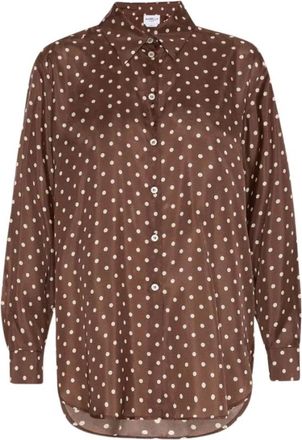 Marella Femme, Blouses et Chemises, Brun, Taille: 42 FR Shirt