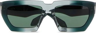 Alaia SUNGLASS Dark Green Acetate Sunglasses - Green